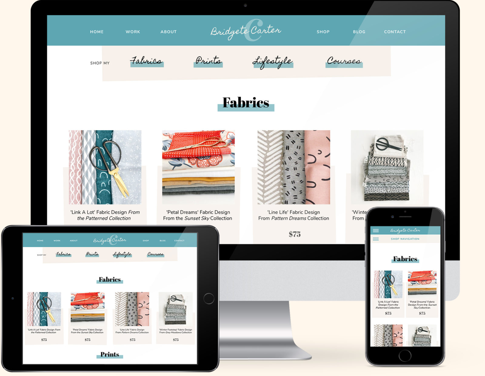 Surface Pattern Designer Website Template