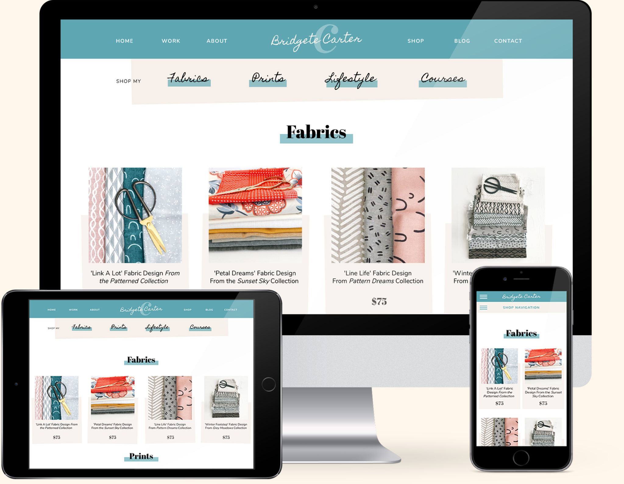 Surface Pattern Designer Website Template