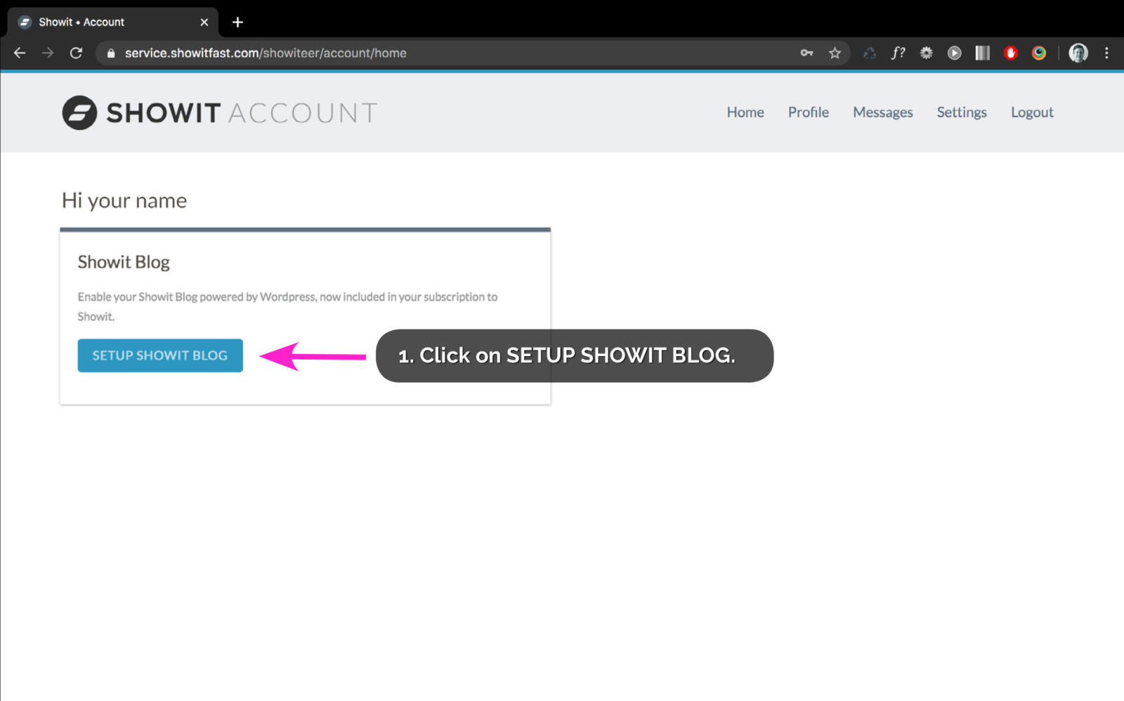Countdown to Launching your Showit Website