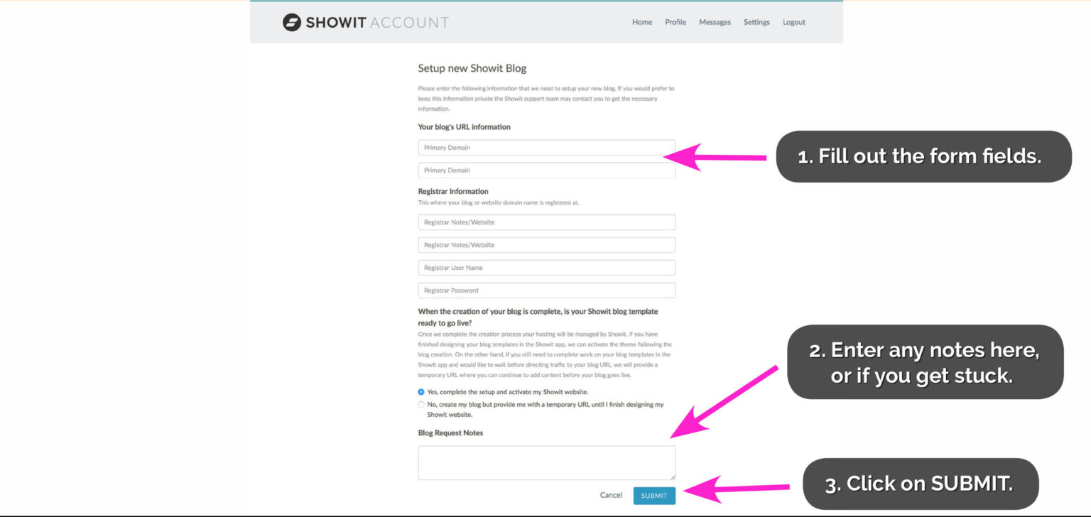 Countdown to Launching your Showit Website