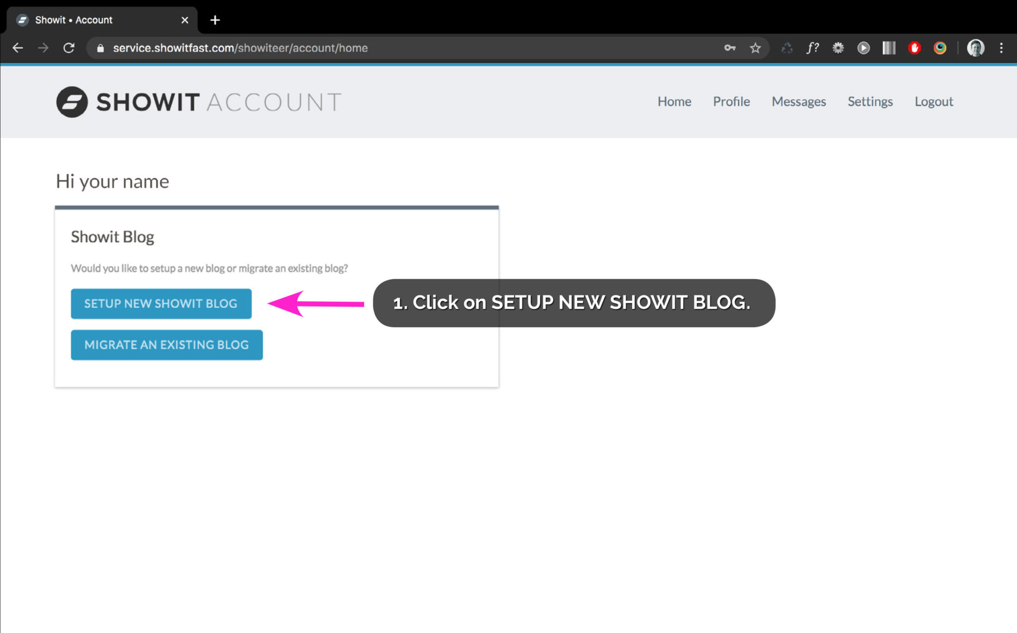 Countdown to Launching your Showit Website