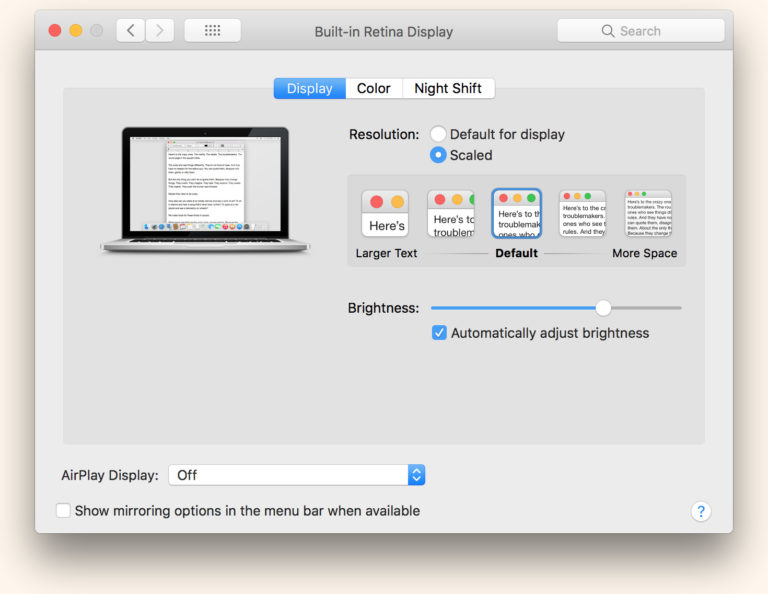 Change your resolution up or down till you get a screen resolution that ...