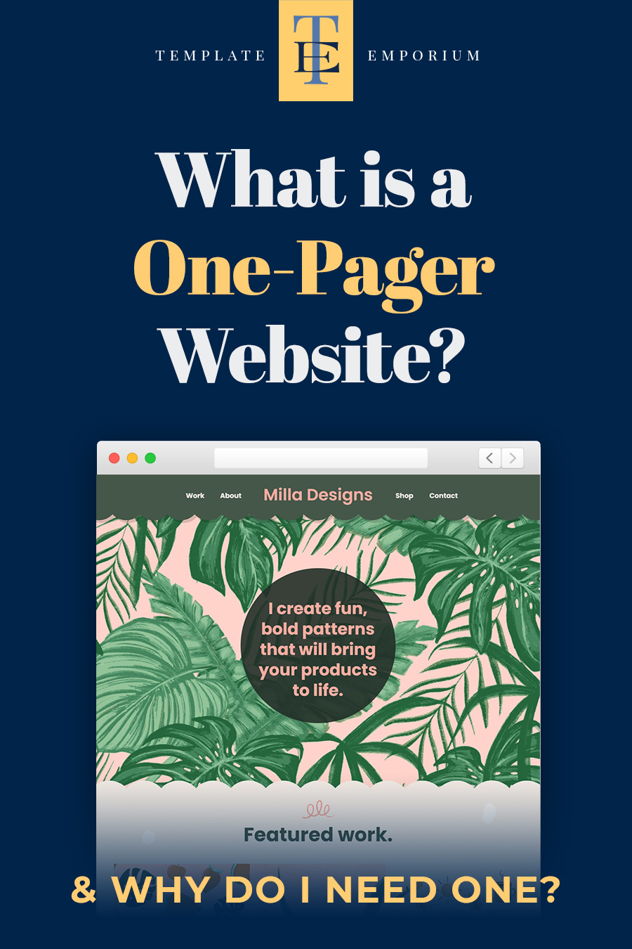 What is a One-Pager Website? (& why do I need one?)