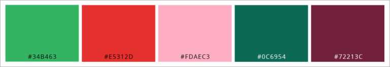 The Ultimate Christmas Colour Combination Collection