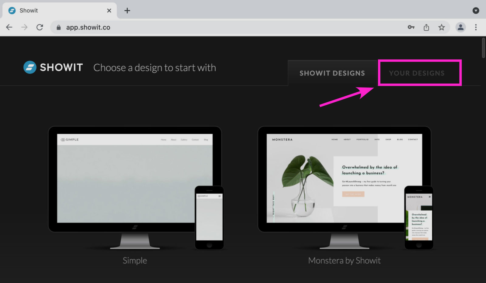How to Import your Showit Template