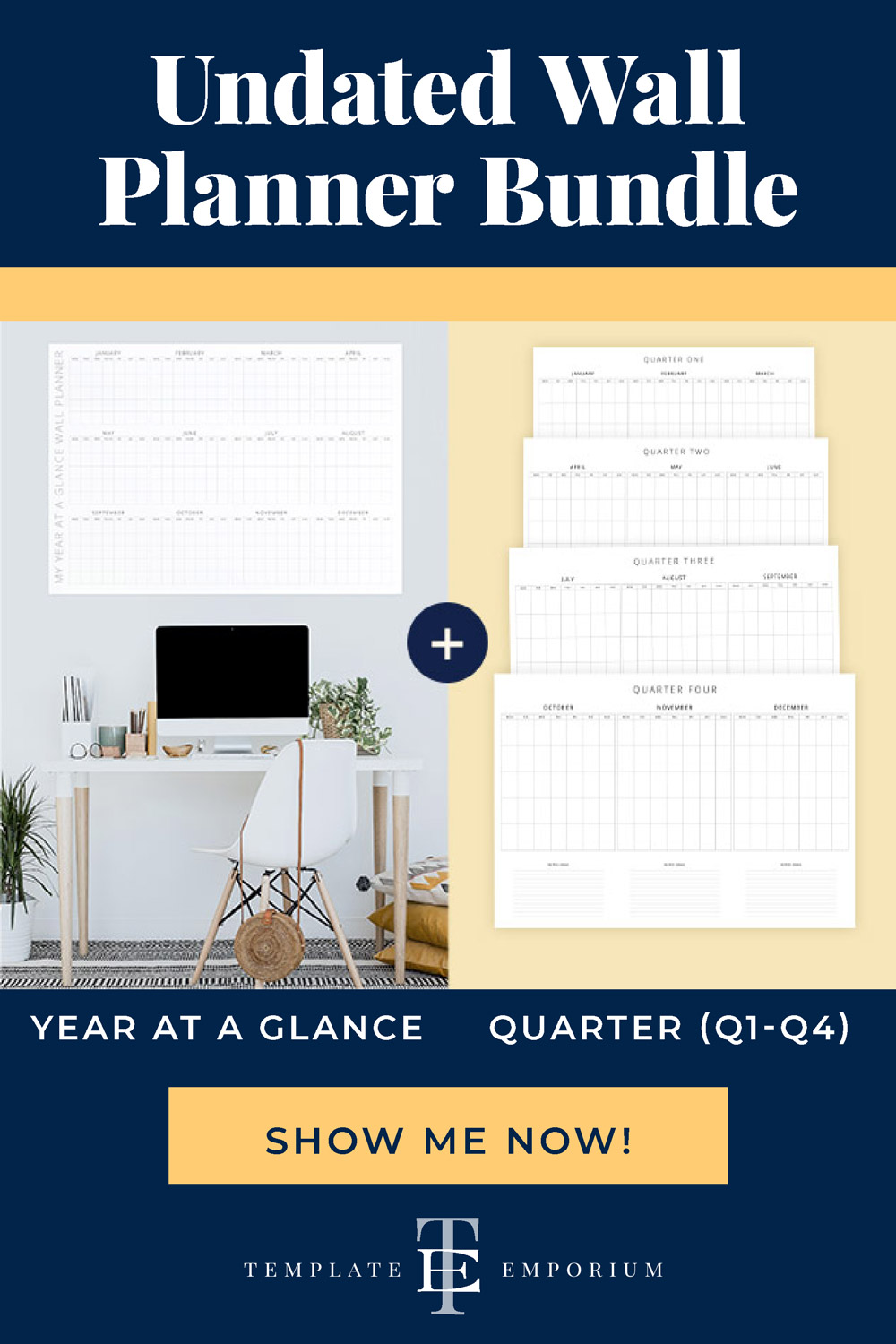 Undated Wall Planner Bundles