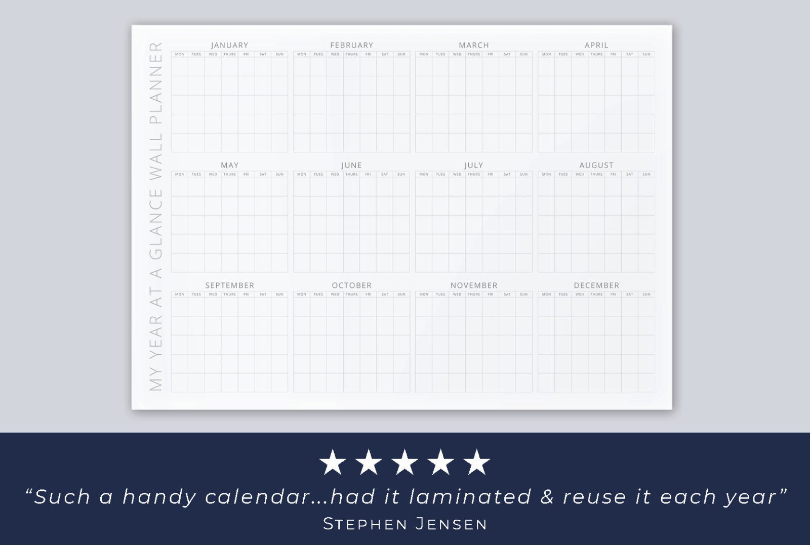 Undated Wall Planner Bundles