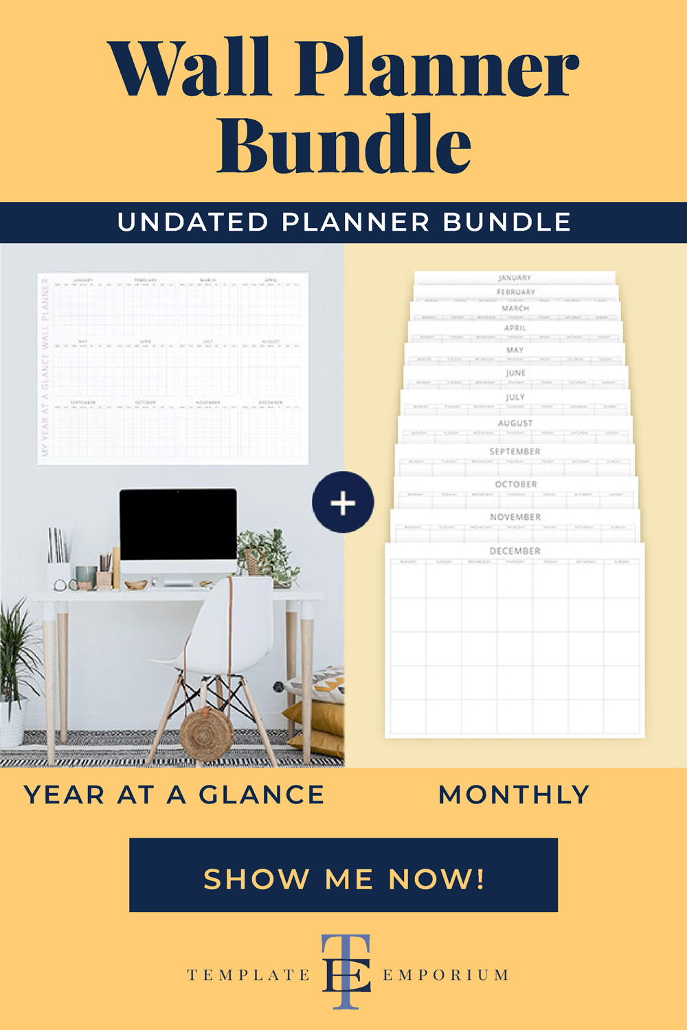 Undated Wall Planner Bundles