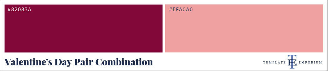 30 Valentine's Day Colour Pairs