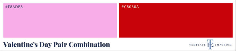30 Valentine's Day Colour Pairs