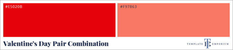 30 Valentine's Day Colour Pairs