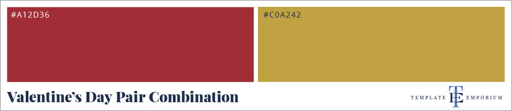 30 Valentine's Day Colour Pairs