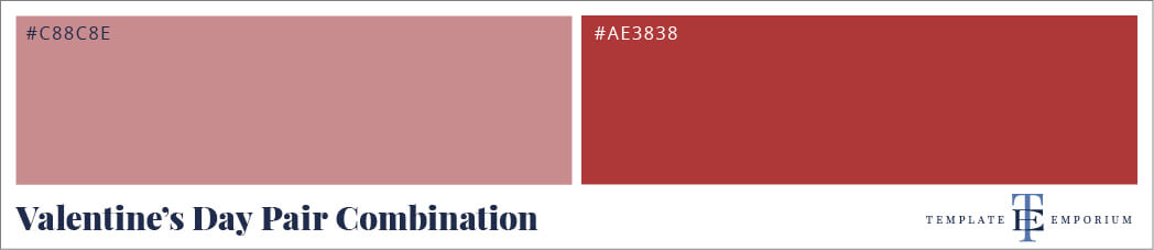 30 Valentine's Day Colour Pairs