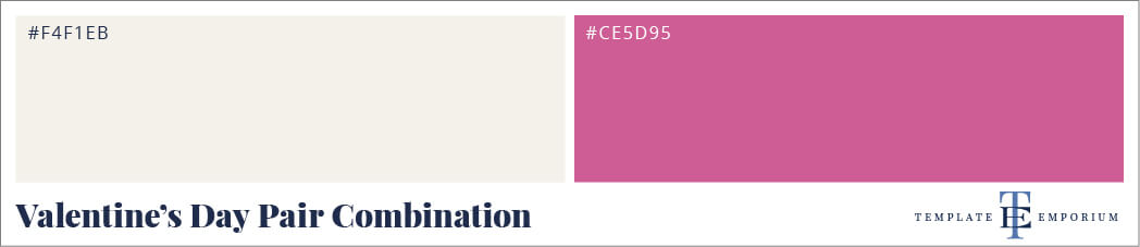 30 Valentine's Day Colour Pairs