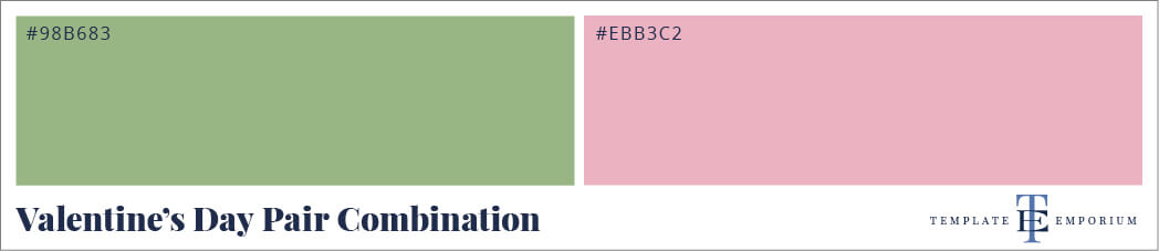 30 Valentine's Day Colour Pairs