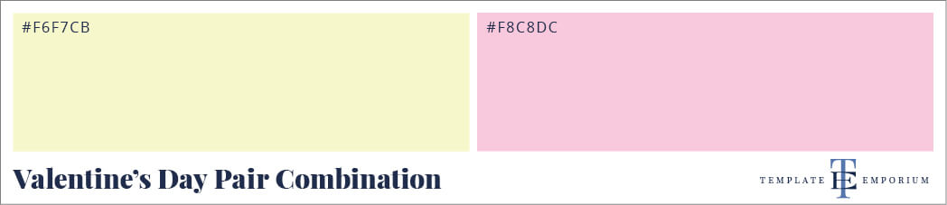 30 Valentine's Day Colour Pairs