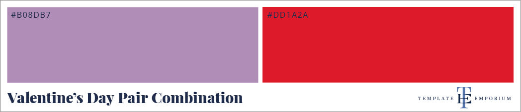 30 Valentine's Day Colour Pairs