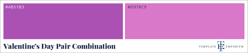 30 Valentine's Day Colour Pairs