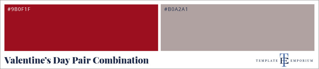 30 Valentine's Day Colour Pairs
