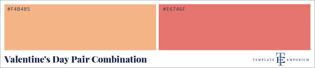 30 Valentine's Day Colour Pairs