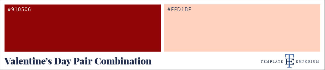 30 Valentine's Day Colour Pairs