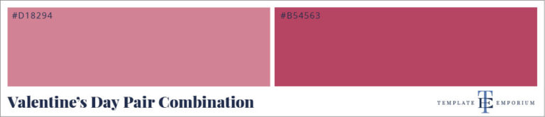30 Valentine's Day Colour Pairs