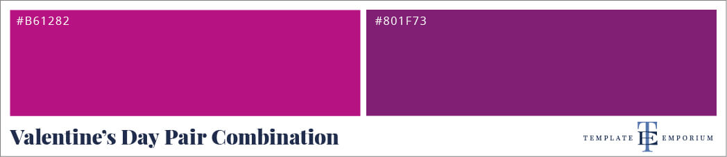 30 Valentine's Day Colour Pairs
