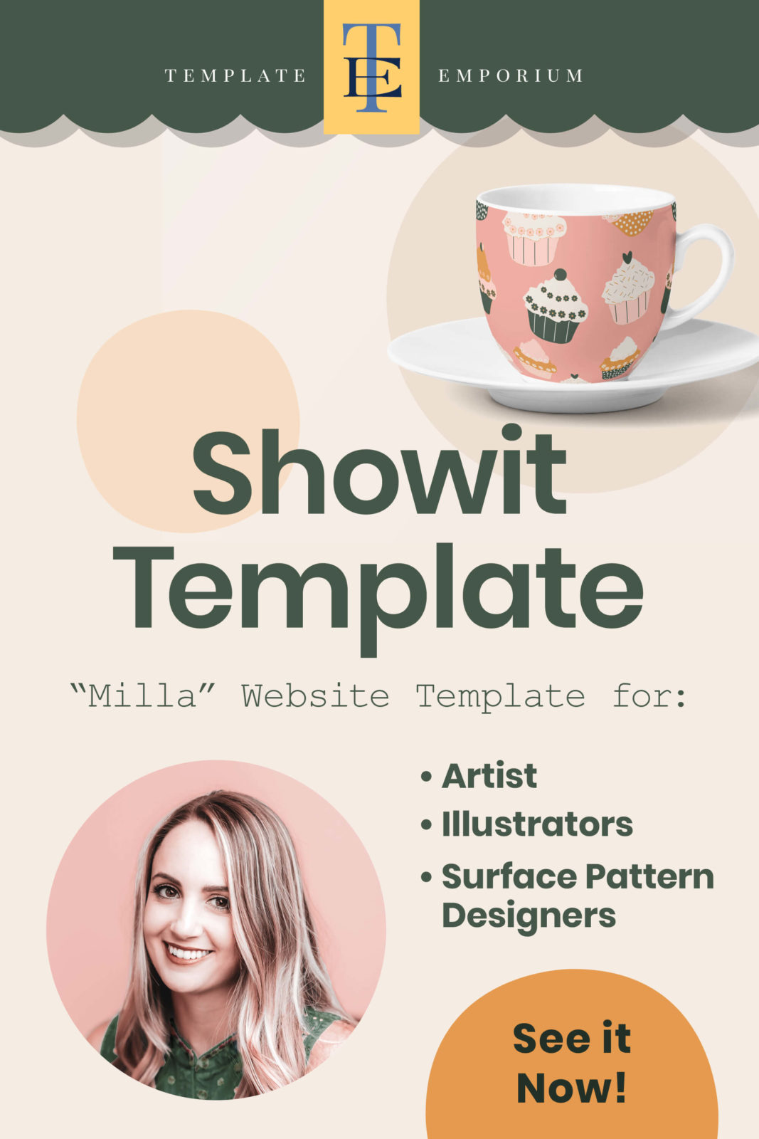 Showit Website Template for Surface Pattern Designers & Illustrators
