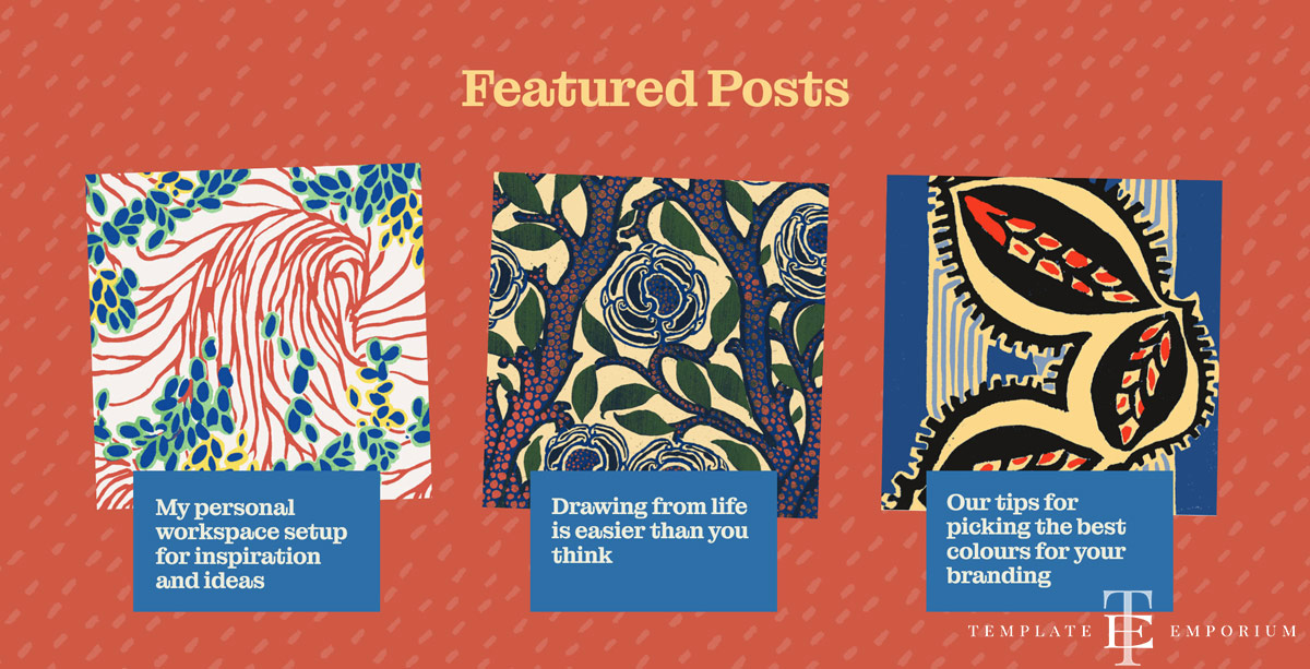 Place for your Patterns - Website Template for Surface Pattern Designers