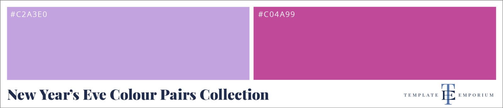 New Year's Eve Colour Pairs Countdown - 10 to 1