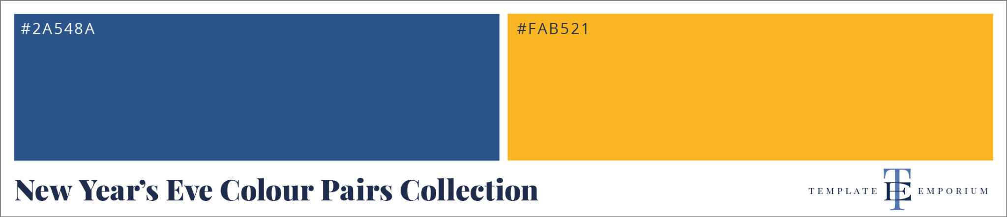 New Year's Eve Colour Pairs Countdown - 10 to 1