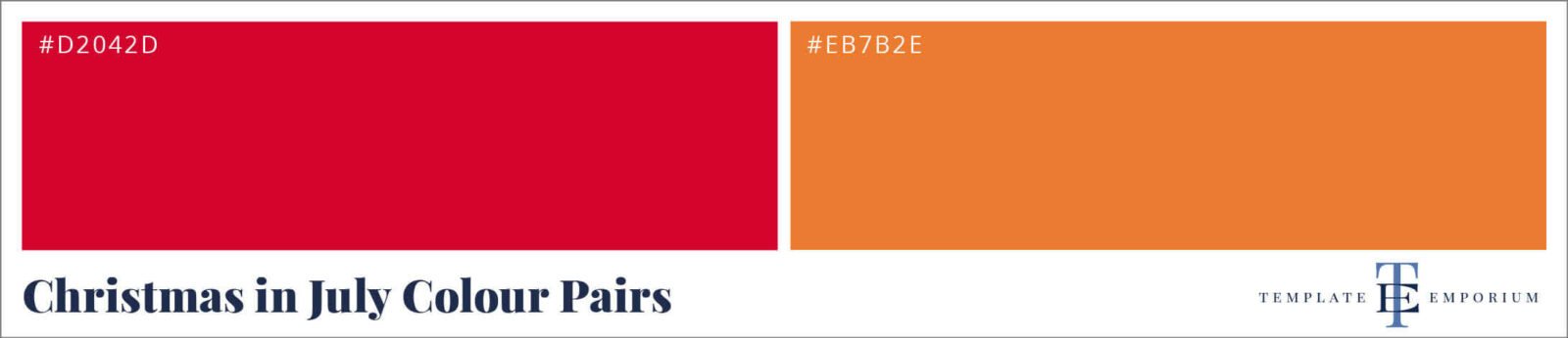 25 Christmas in July Colour Pairs