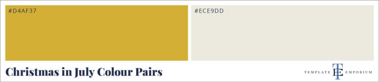 25 Christmas in July Colour Pairs