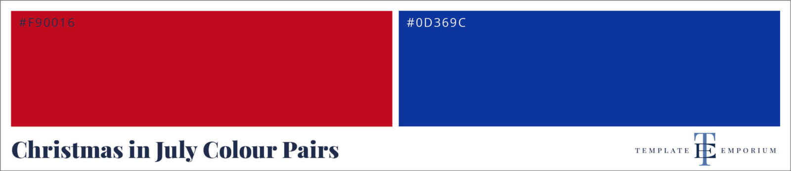 25 Christmas in July Colour Pairs