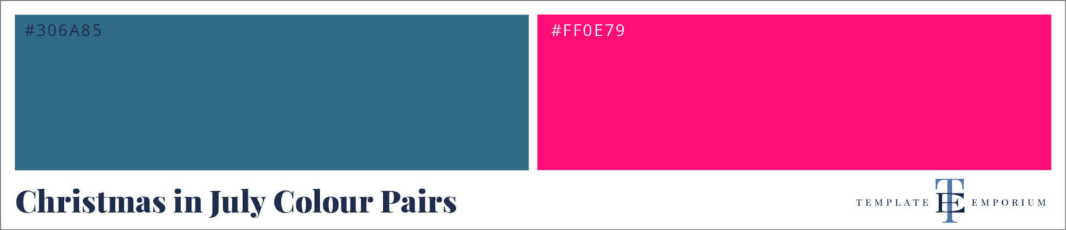 25 Christmas in July Colour Pairs