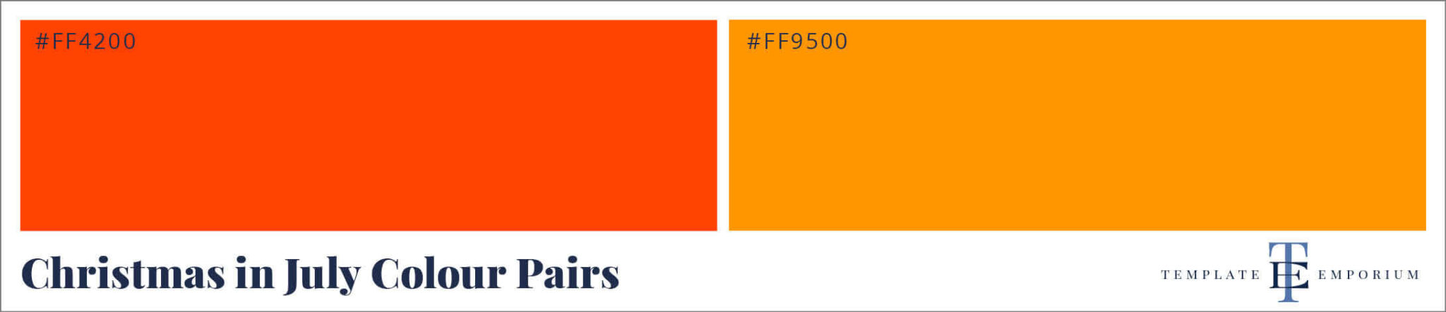 25 Christmas in July Colour Pairs