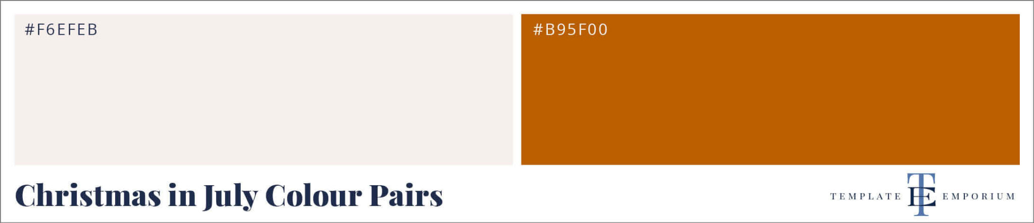 25 Christmas in July Colour Pairs