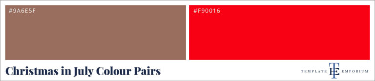 25 Christmas in July Colour Pairs