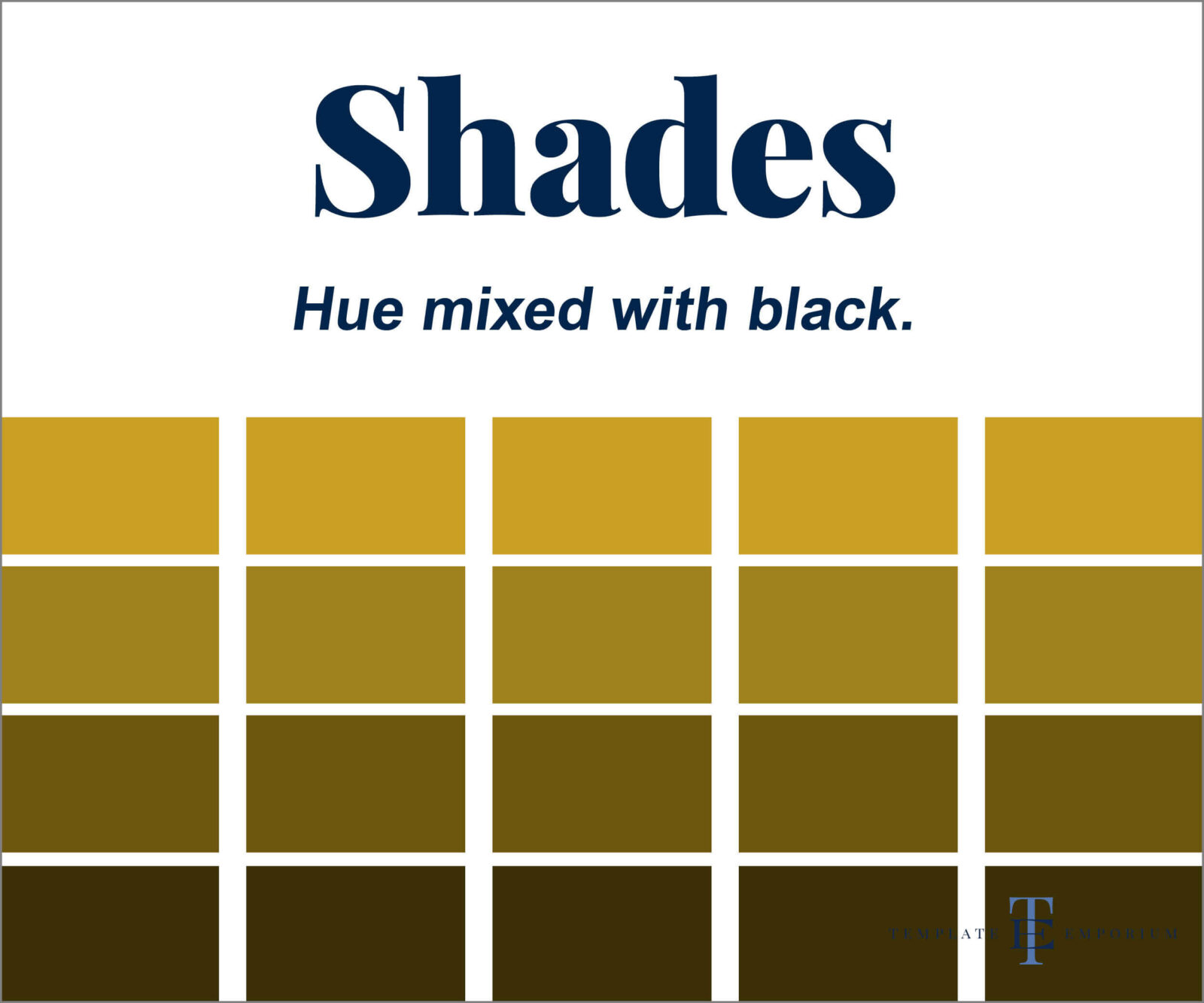 Hues, Tints, Tones & Shades - What's the difference?