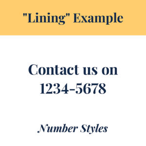 Are you using Number Styles (correctly) on your website?