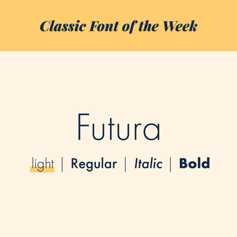 Seven Classic Fonts guaranteed never to go out of style.