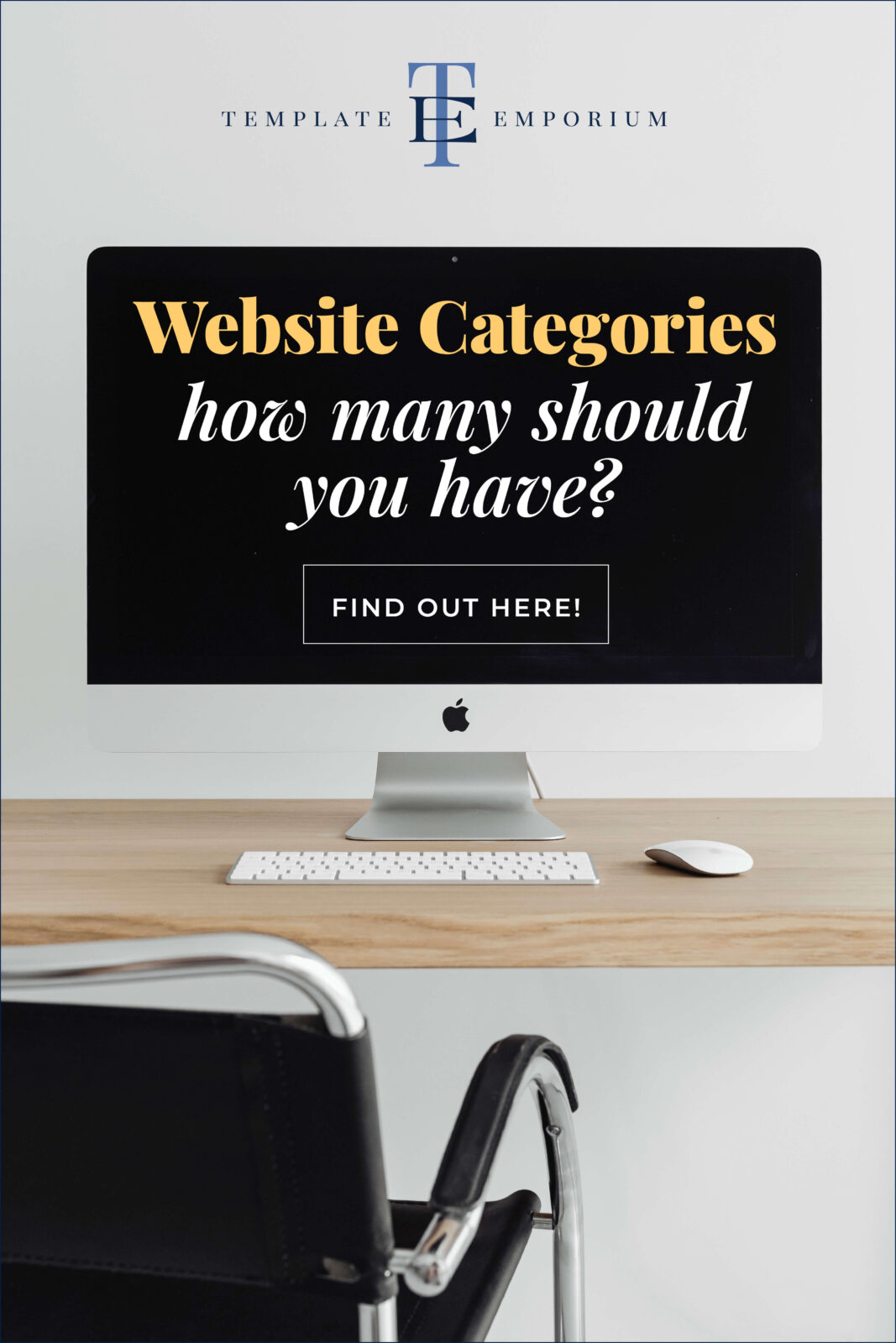How many categories should you have on your website?