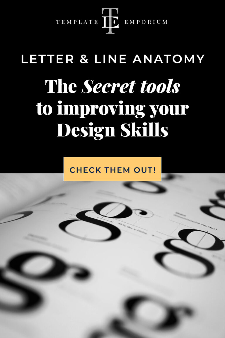 Line & Letter Anatomy - your secret tools for improving your design skills